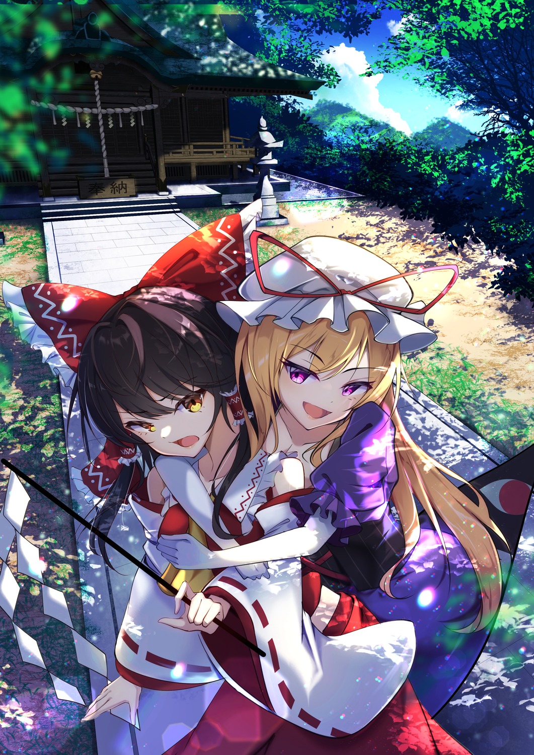 yamanakaume touhou hakurei reimu yakumo yukari miko | #1091822 | yande.re